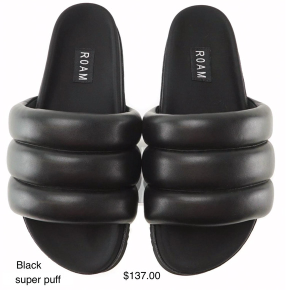 ROAM | Shoes | New Roam Super Puff Slider In Black | Poshmark
